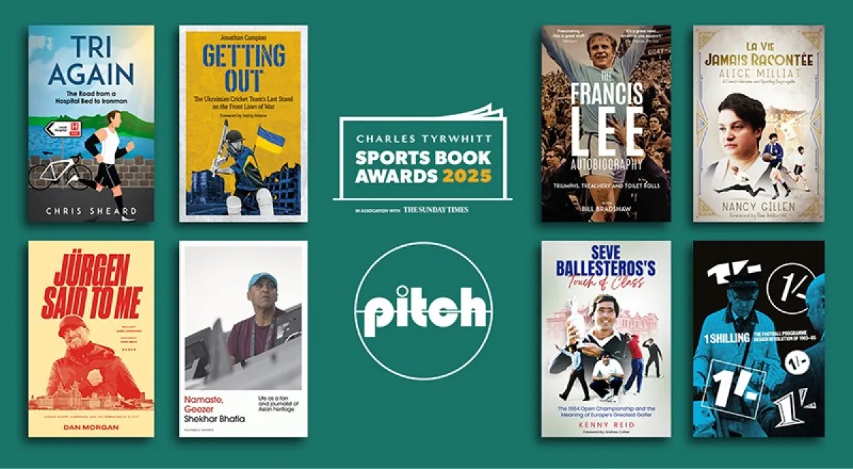 EIGHT PITCH TITLES ON 2025 SPORTS BOOK AWARDS SHORTLIST | Pitch Publishing